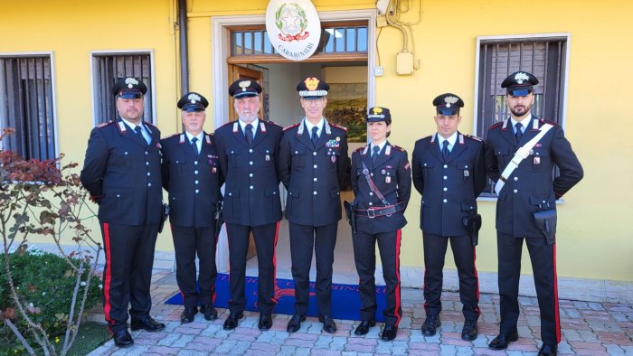 Carabinieri Bonito: visita del generale di corpo d'armata Marco Minicucci