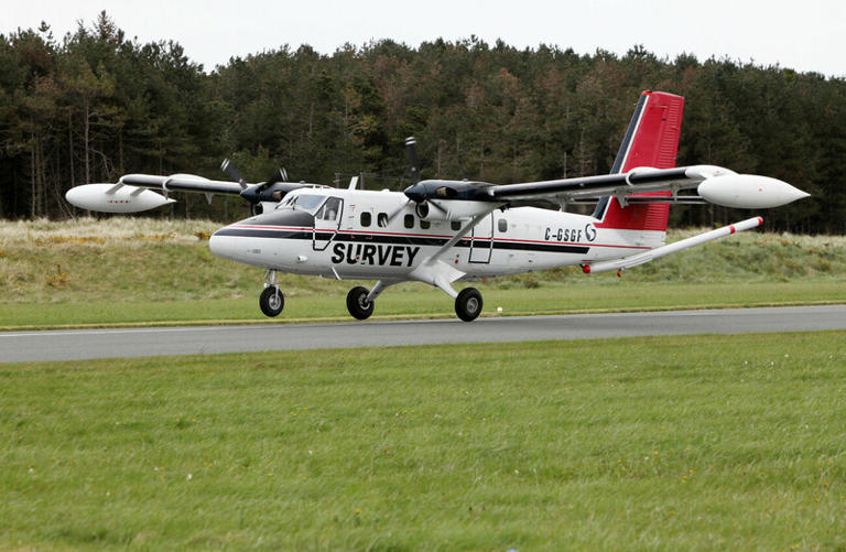 Don't be alarmed if you spot this plane flying very low to the ground ...