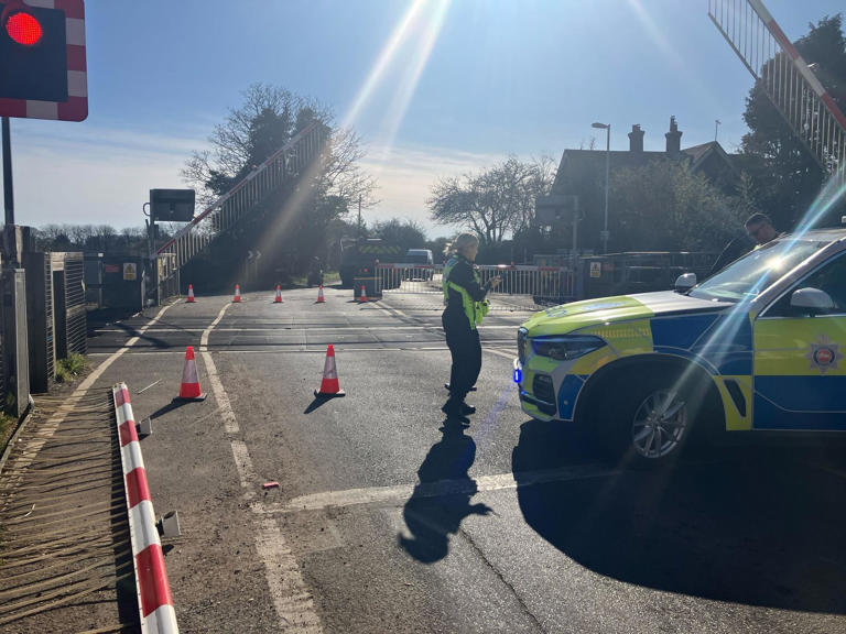 Railway lines reopen after vehicle collides with level crossing in West ...