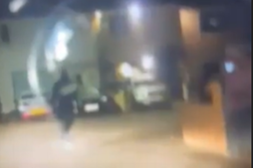 Terrifying moment gunman 'targets home of Scots crime boss associate'