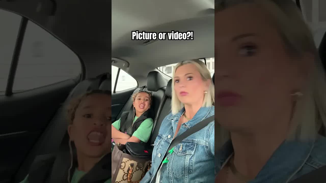 Funny Kid Reacts to Mom's Video Recording