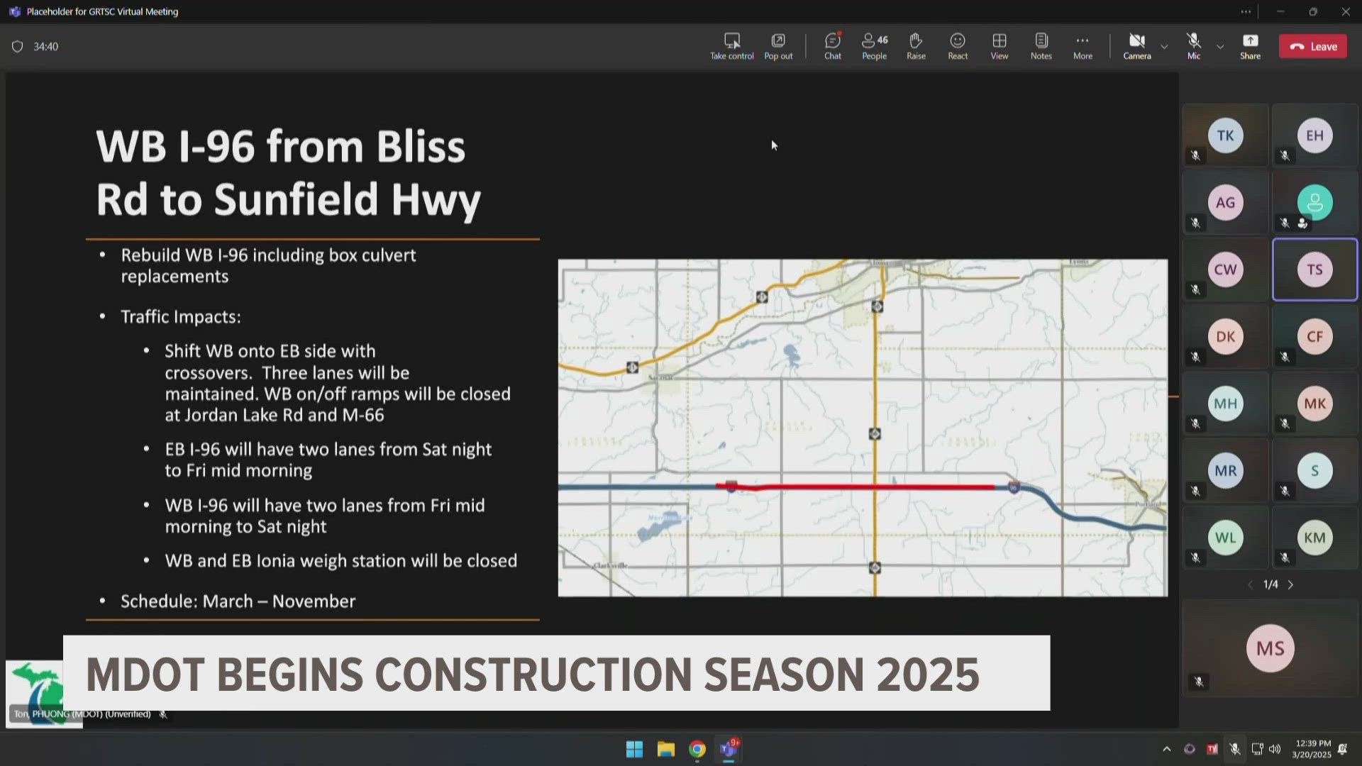 MDOT begins construction season 2025