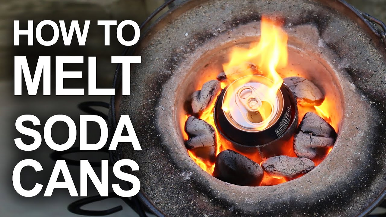 Melt Soda Cans at Home With a DIY Metal Foundry