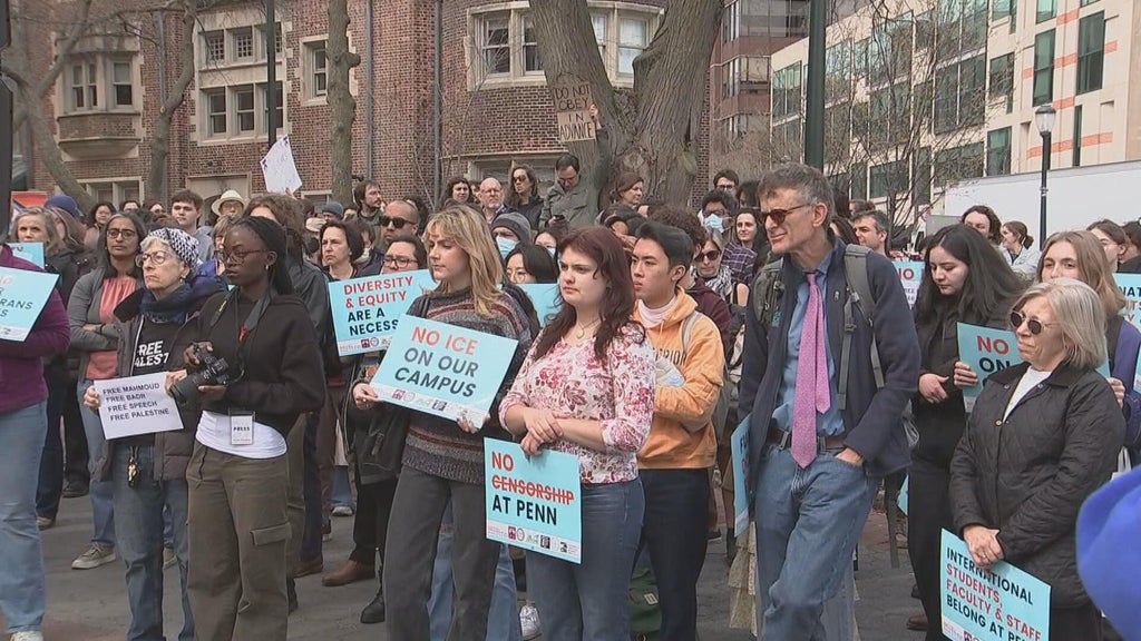 Hundreds protest at Penn after Trump administration freezes $175 ...