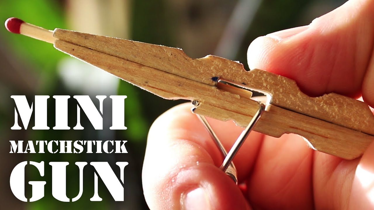 How the Mini Matchstick Gun Works: Science in Action
