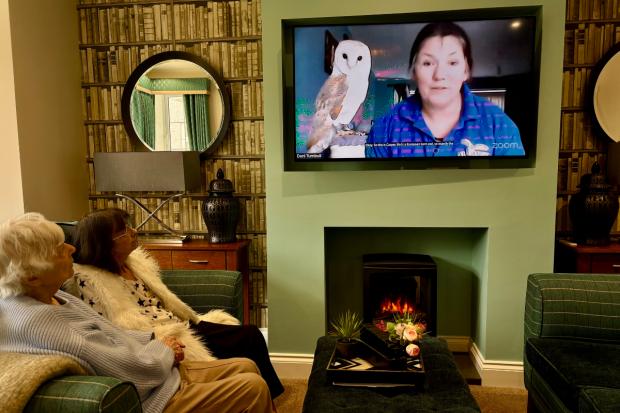 Residents take virtual tour of bird of prey centre
