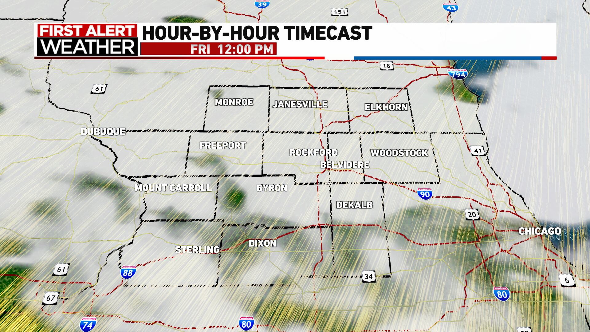 Up and down pattern to continue through the weekend