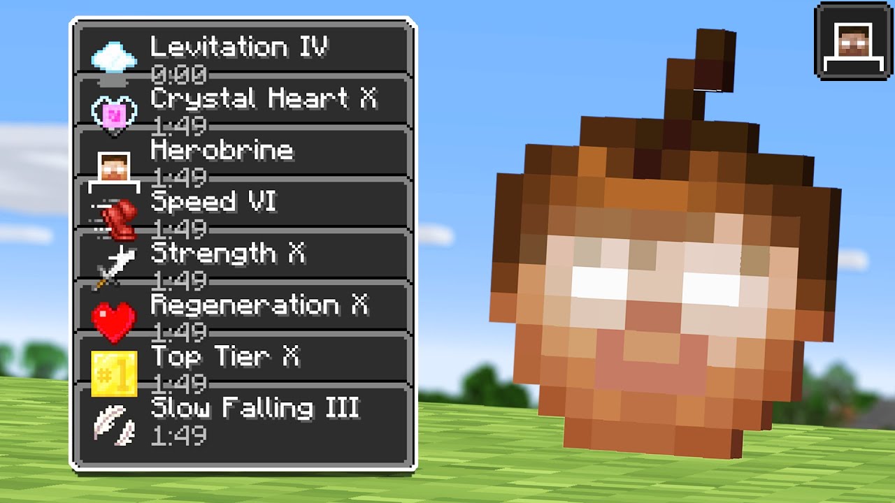 Minecraft but there are shiny custom apples