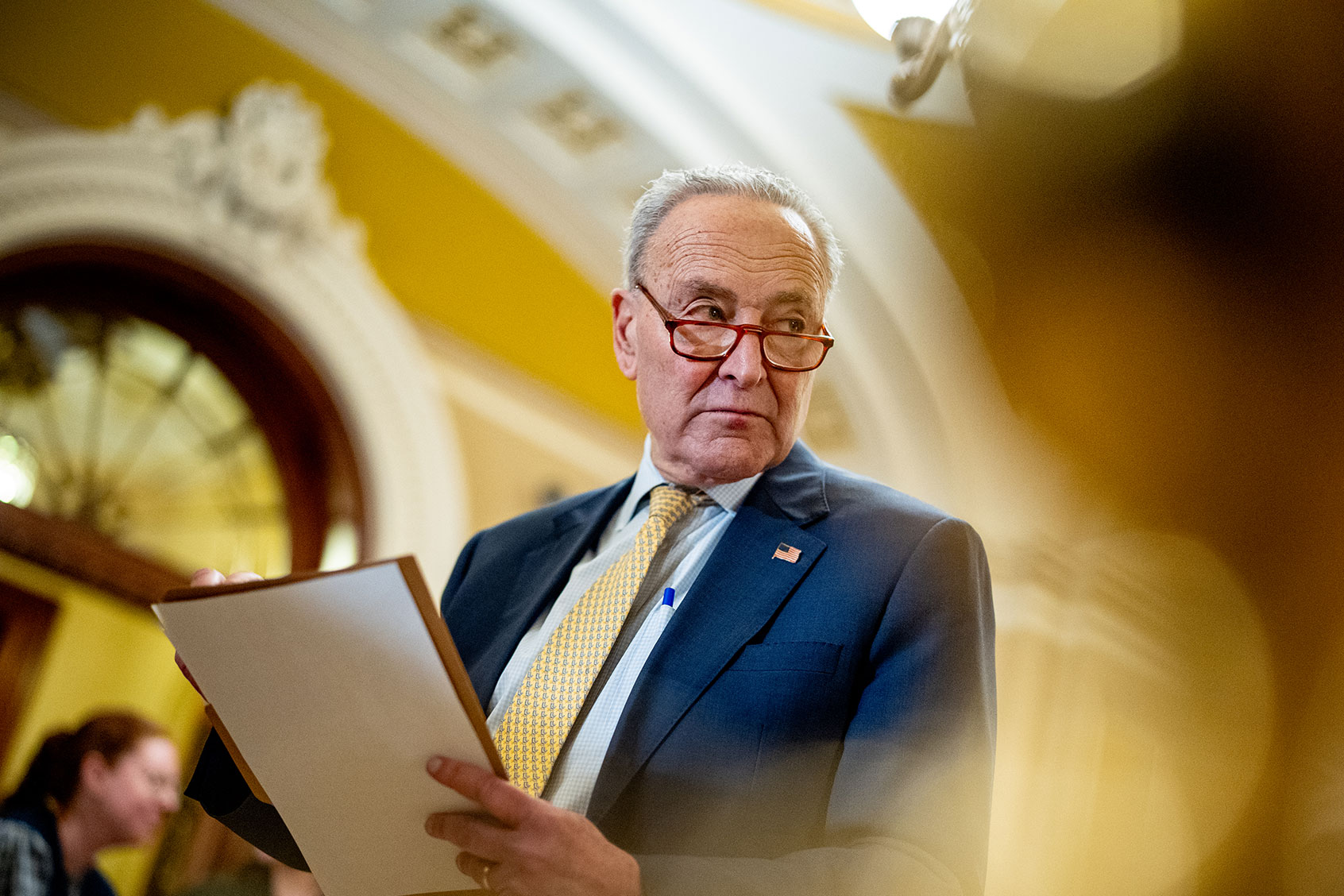 "Democracy is at risk": Schumer says "lawless" Trump has created constitutional crisis