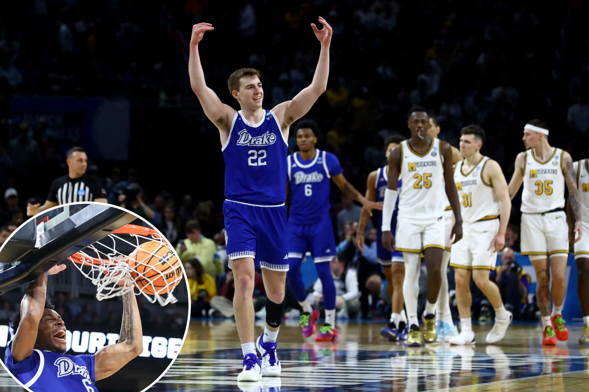Drake stuns Missouri in huge March Madness upset
