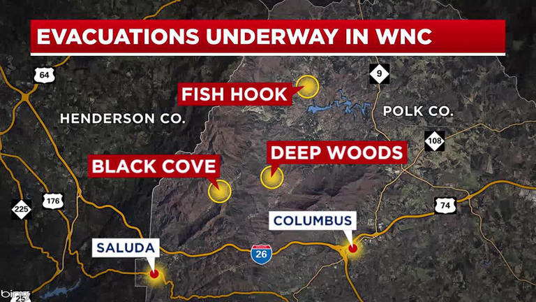 Crews continue battling 3 wildfires in Polk Co. totaling over 1,000 acres