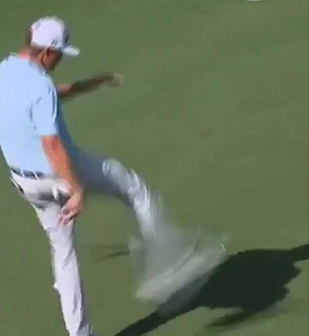 Golfer Patton Kizzire faces instant karma after kicking his club in a ... Golfer Patton Kizzire faces instant karma after kicking his club in a ...