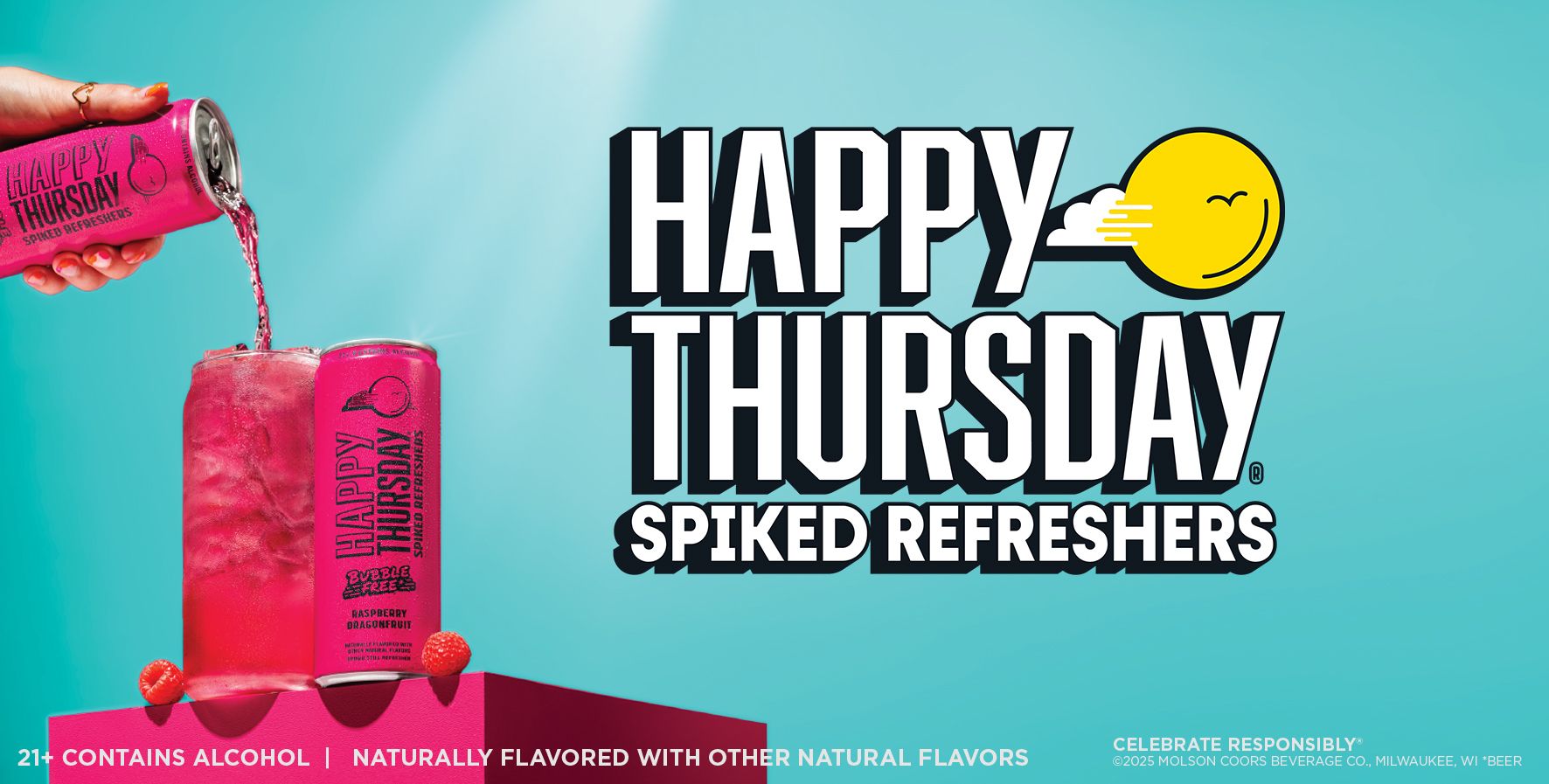 Happy Thursday Captures Beverage Trend with Launch of NEW Raspberry ...