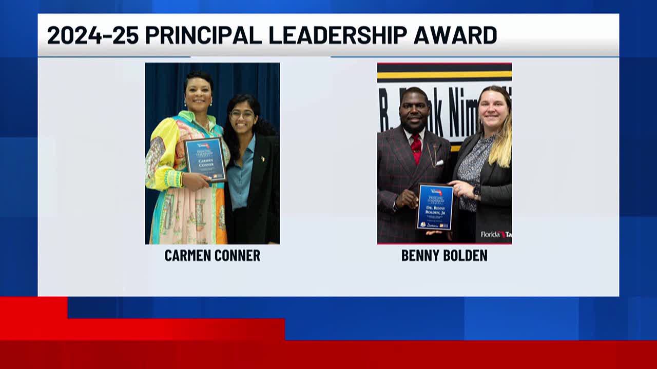 Two Leon County principals recognized with leadership award