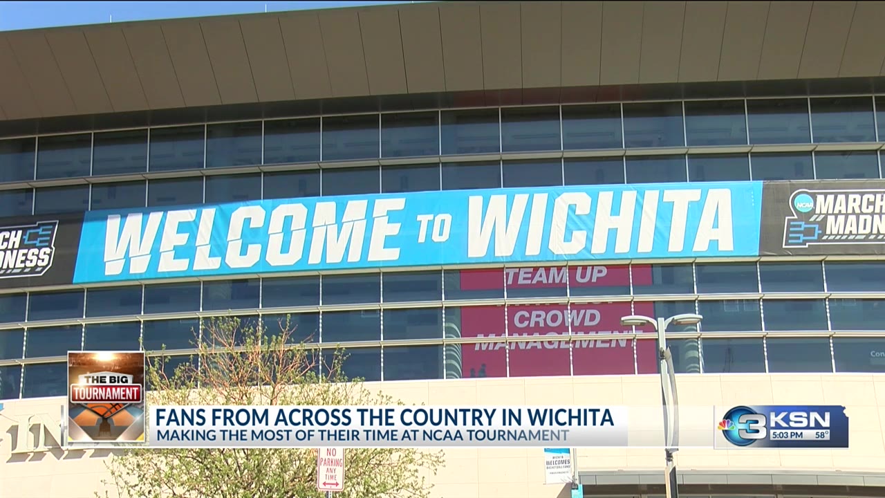 A sea of colors: Out of state fans come to Wichita for NCAA Tournament