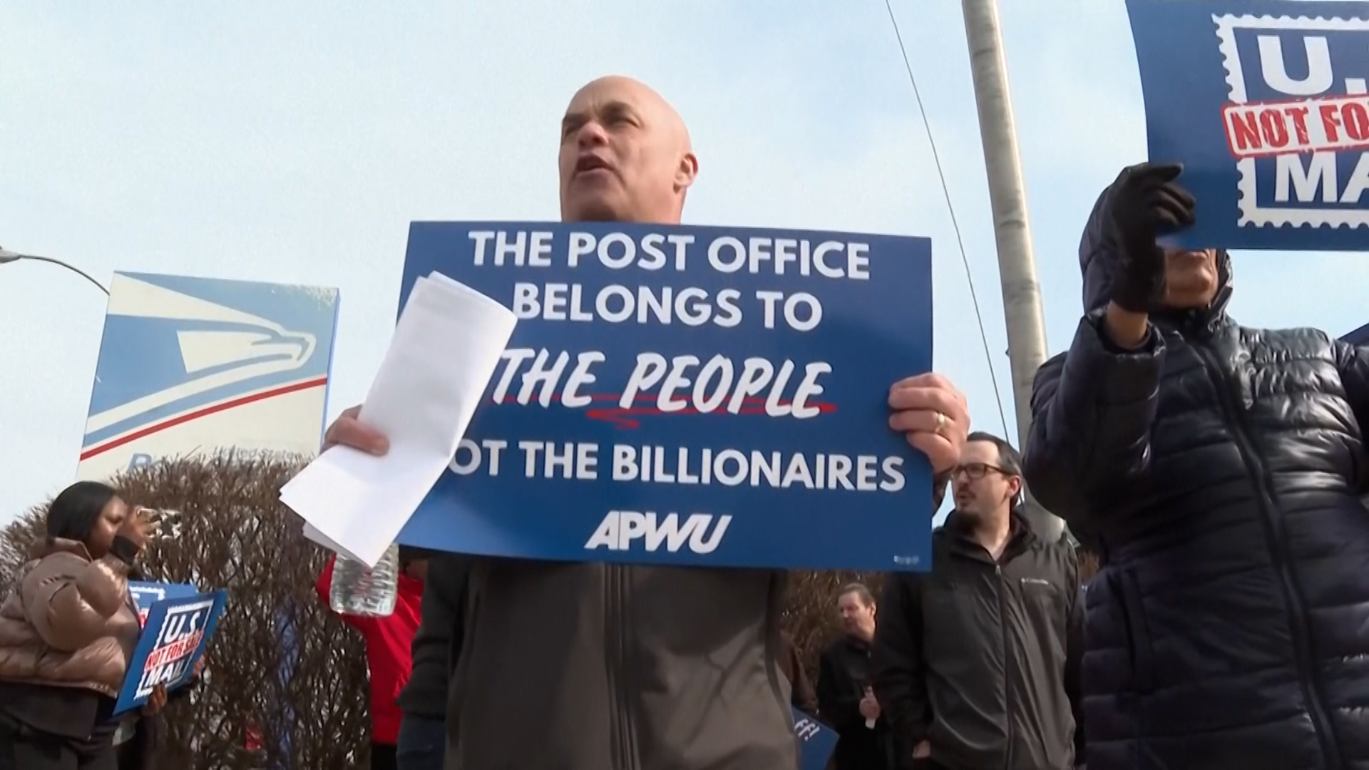 Postal Workers Protest Against Trump Admin Taking Over USPS: ‘Not For Sale’