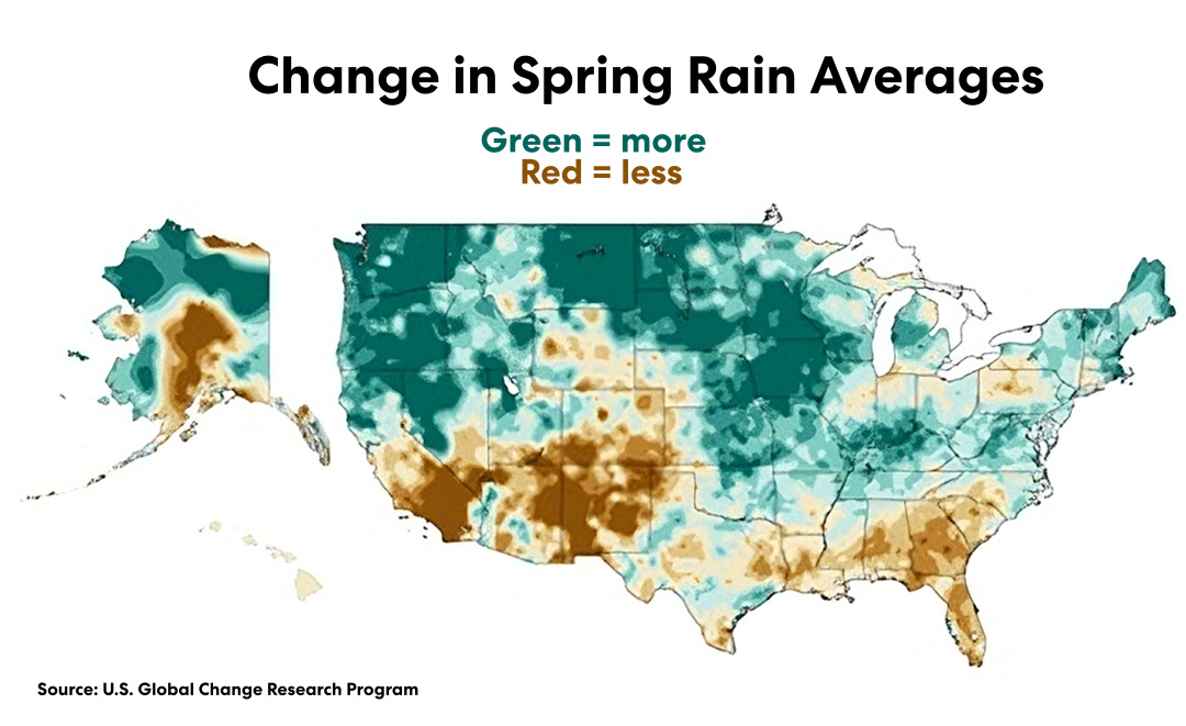 How climate change is making spring warmer, rainier and earlier