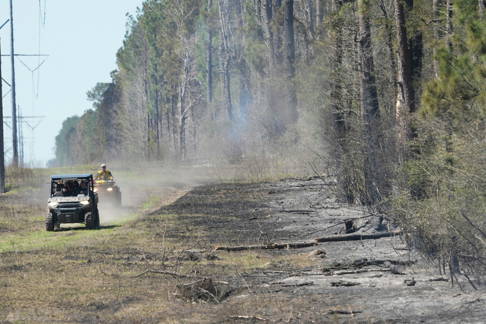 Pauline Road fire is now 45% contained after burning over 2,400 acres