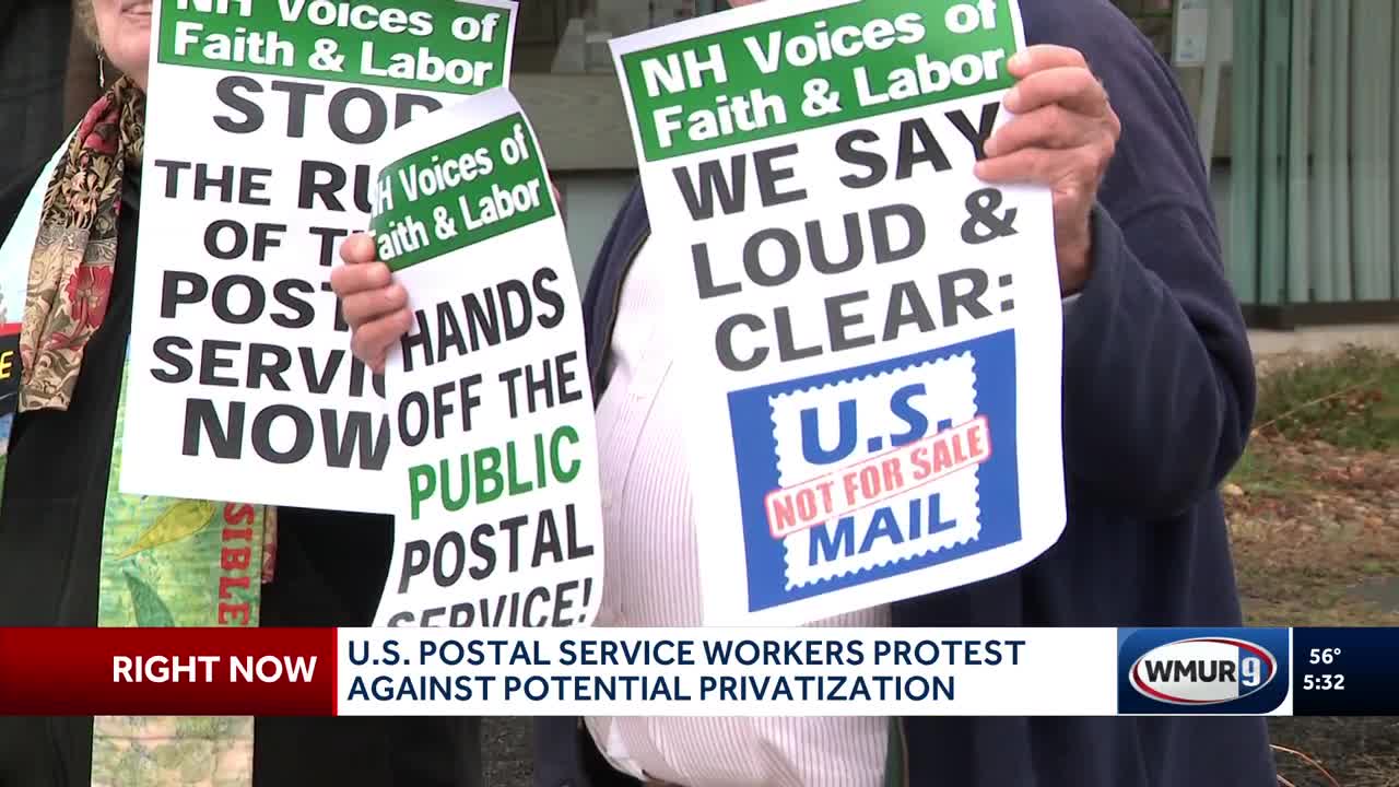 US Postal Service workers protest against potential privatization