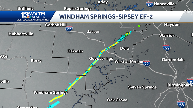 FULL LIST: NWS confirms 15 tornadoes across Alabama during deadly March ...