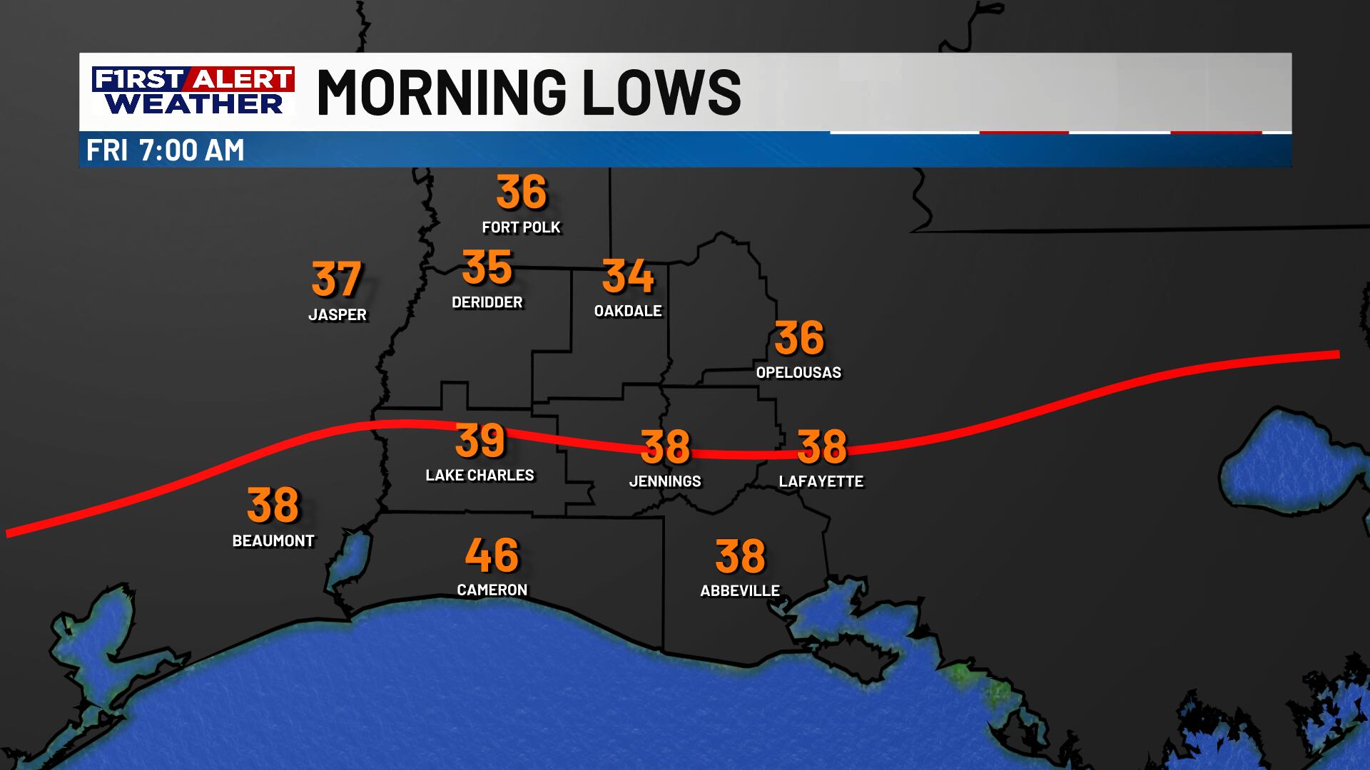 FIRST ALERT FORECAST: Patchy frost possible Friday morning, warmer this ...