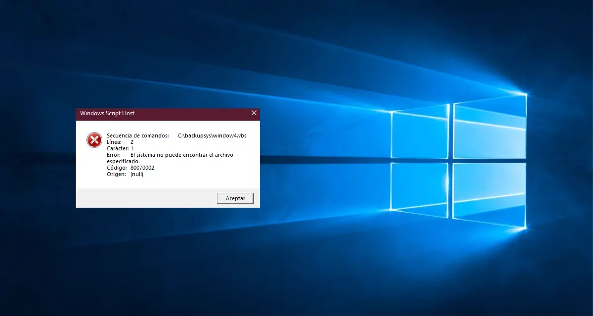 Cómo solucionar el error Windows Script Host en Java y VBS