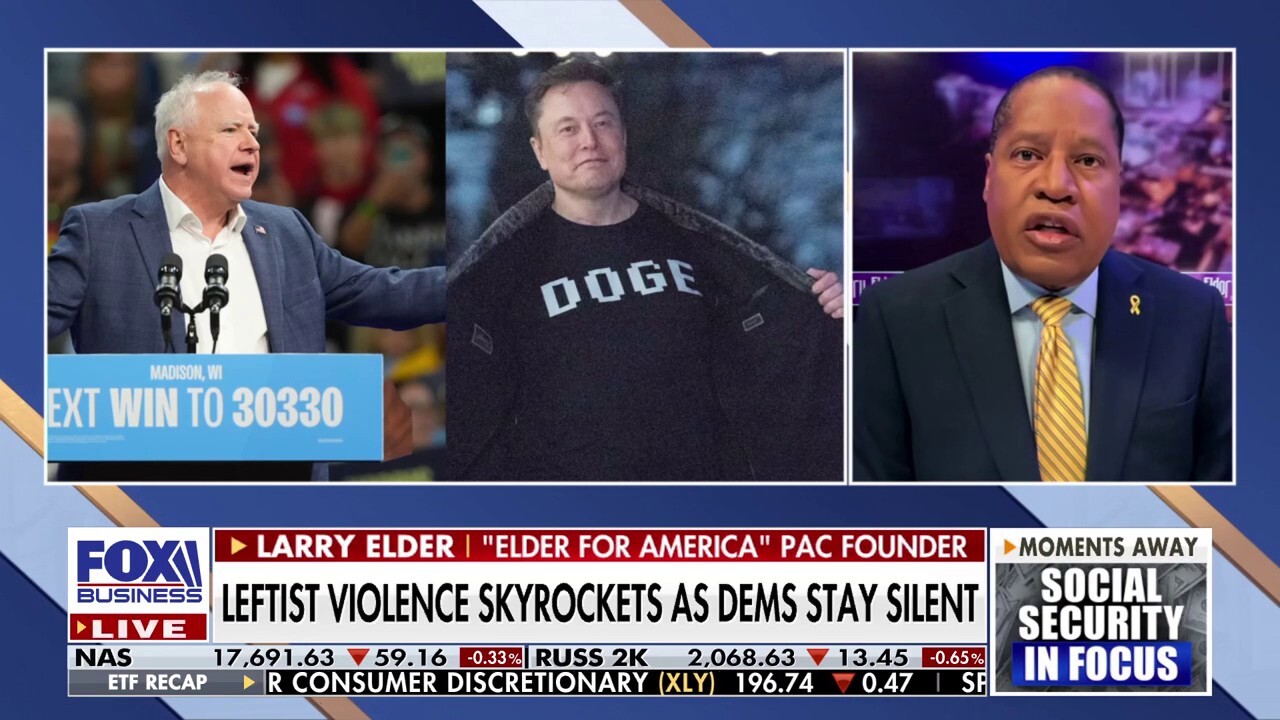 Larry Elder blasts Democrats' 'deafening silence' as Tesla attacks increase