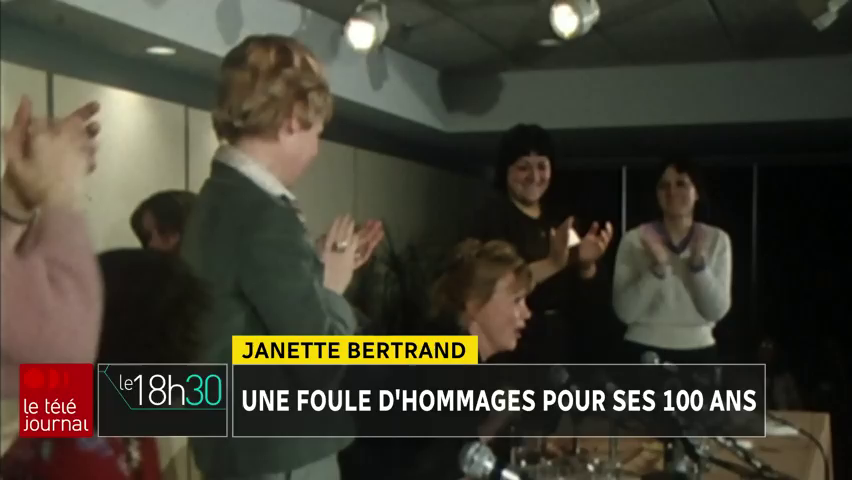 Une foule d’hommages pour les 100 ans de Janette Bertrand