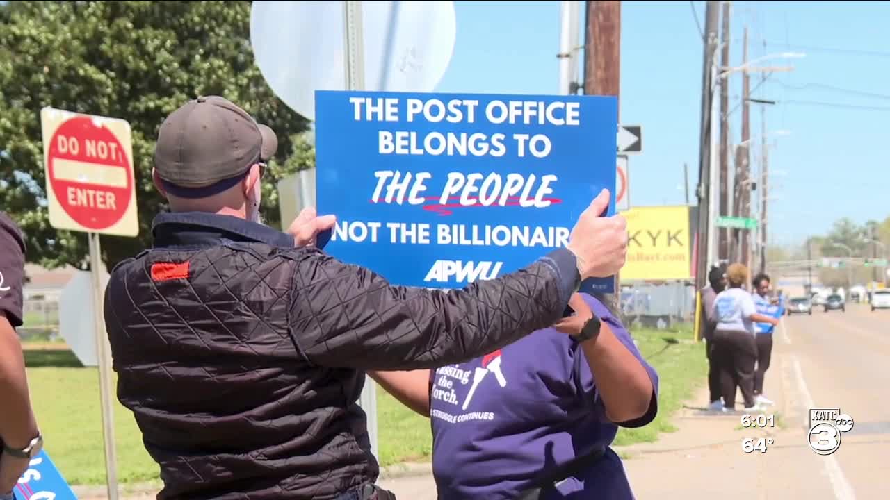 Lafayette postal workers join nationwide protest against possible ...