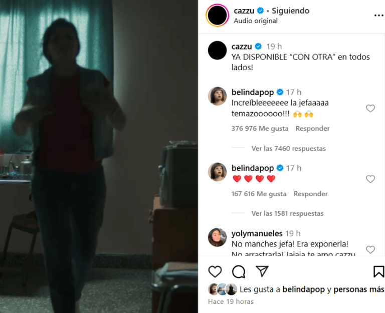 What's the Real Deal with Belinda's Comment to Cazzu on Instagram?