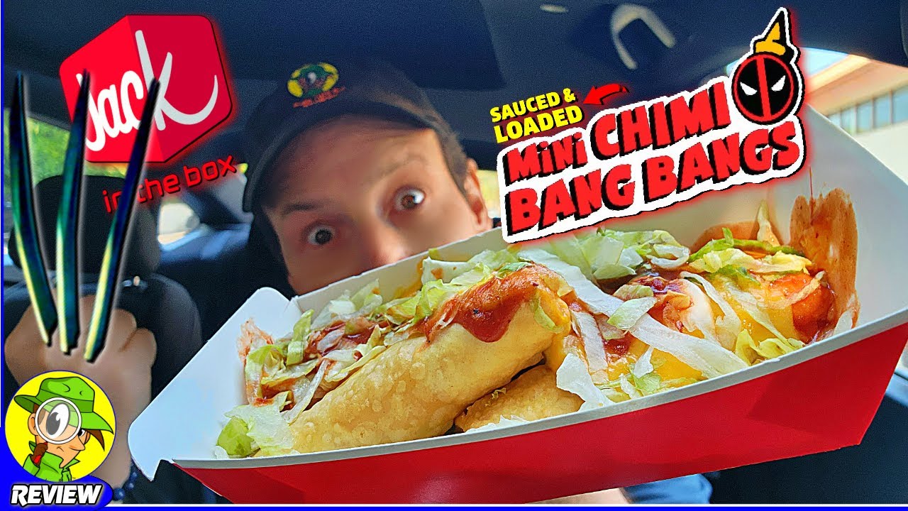 Jack In The Box® Sauced & Loaded Mini Chimi Bang Bangs Review ⎮ Peep ...