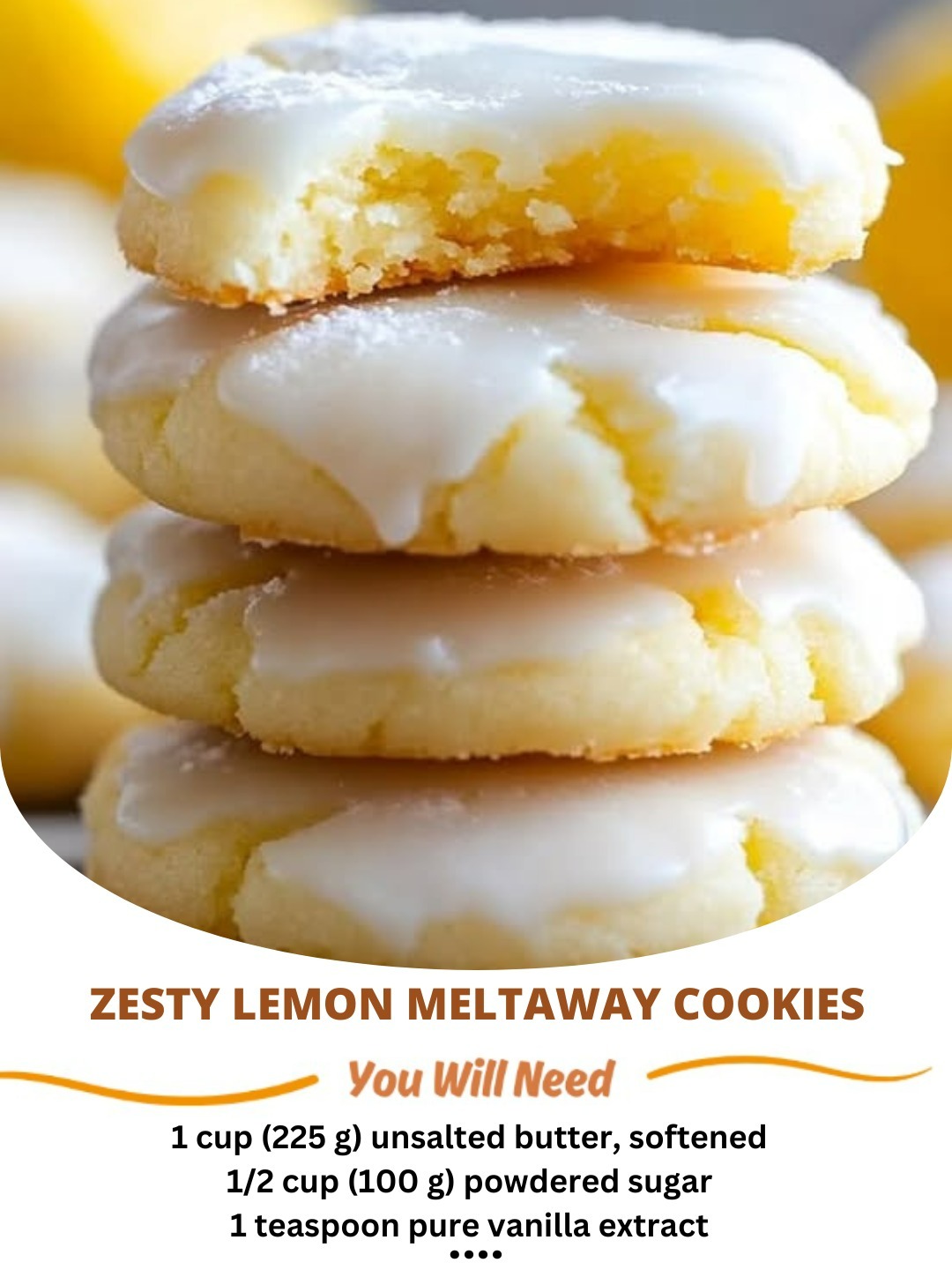 Zesty Lemon Meltaway Cookies: A Bright and Buttery Treat for Any Occasion
