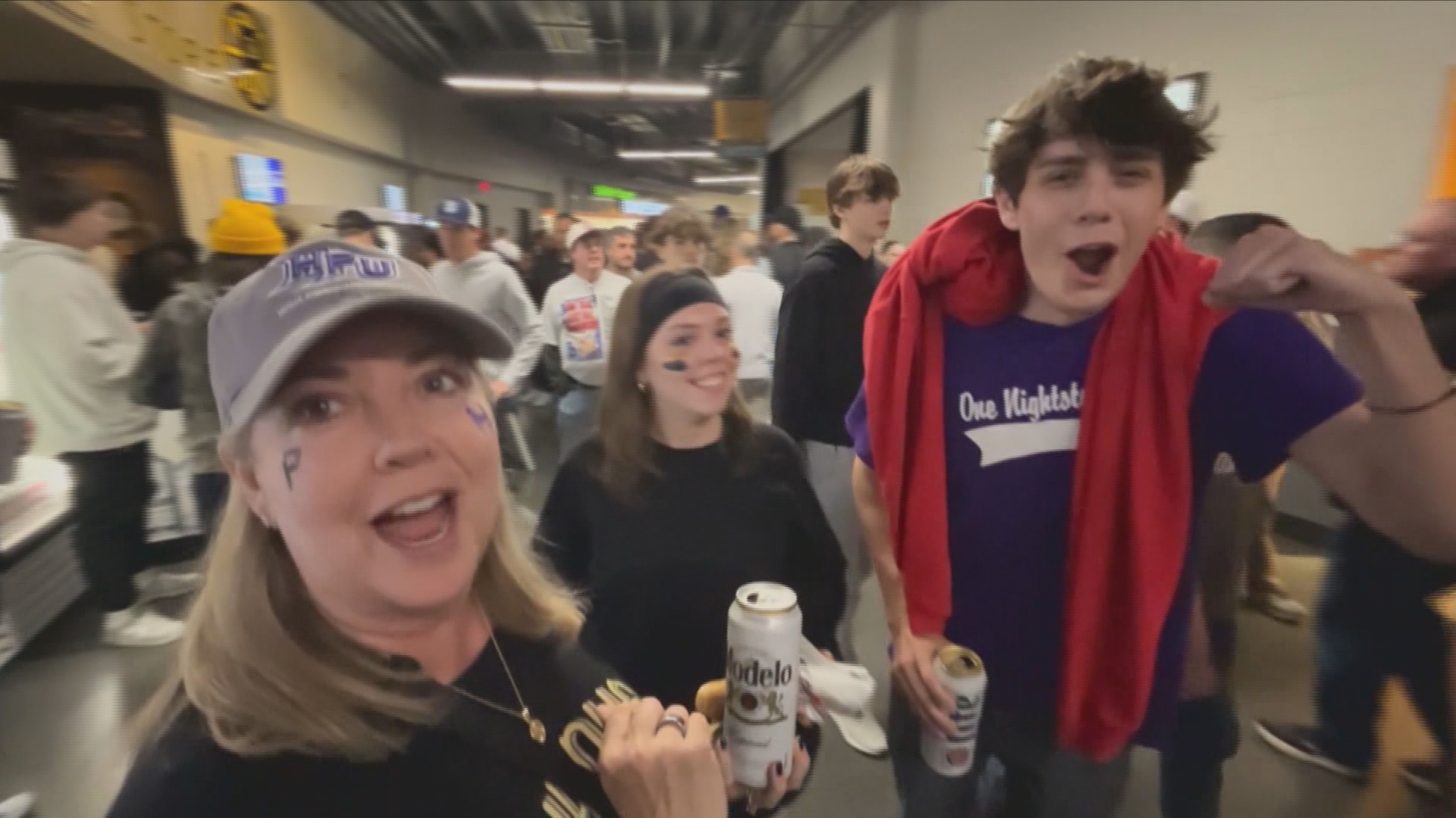 Mom with split loyalties roots for High Point, Purdue