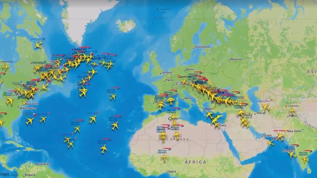 Flight tracker shows chaos in skies with more than 1,350 flights ...