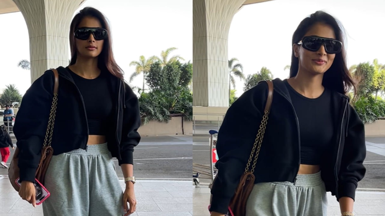 Pooja Hegde flaunts Rs 3,80,000 arm candy with her laidback airport fit ...