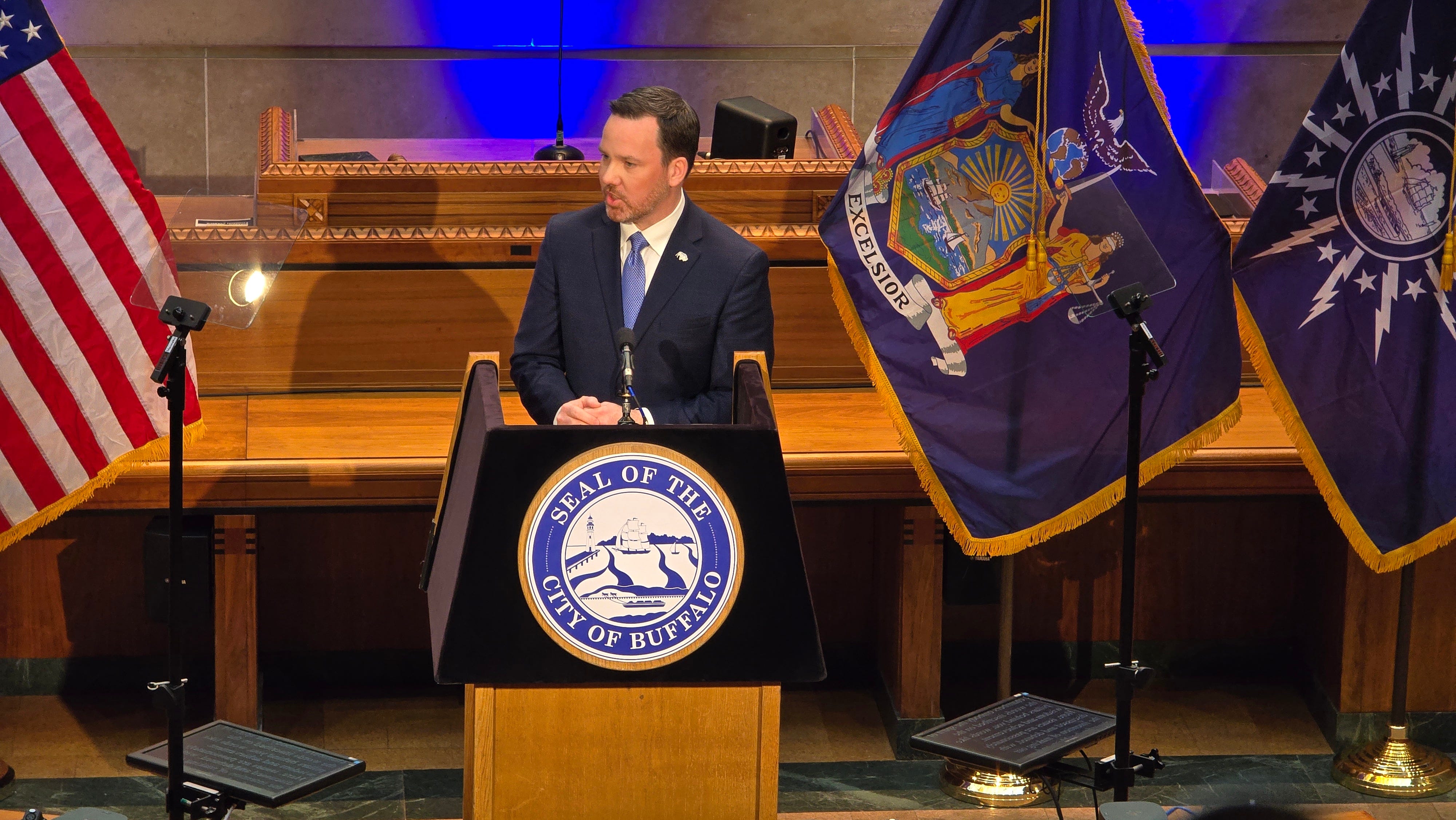 Scanlon delivers State of the City Address at Buffalo City Hall