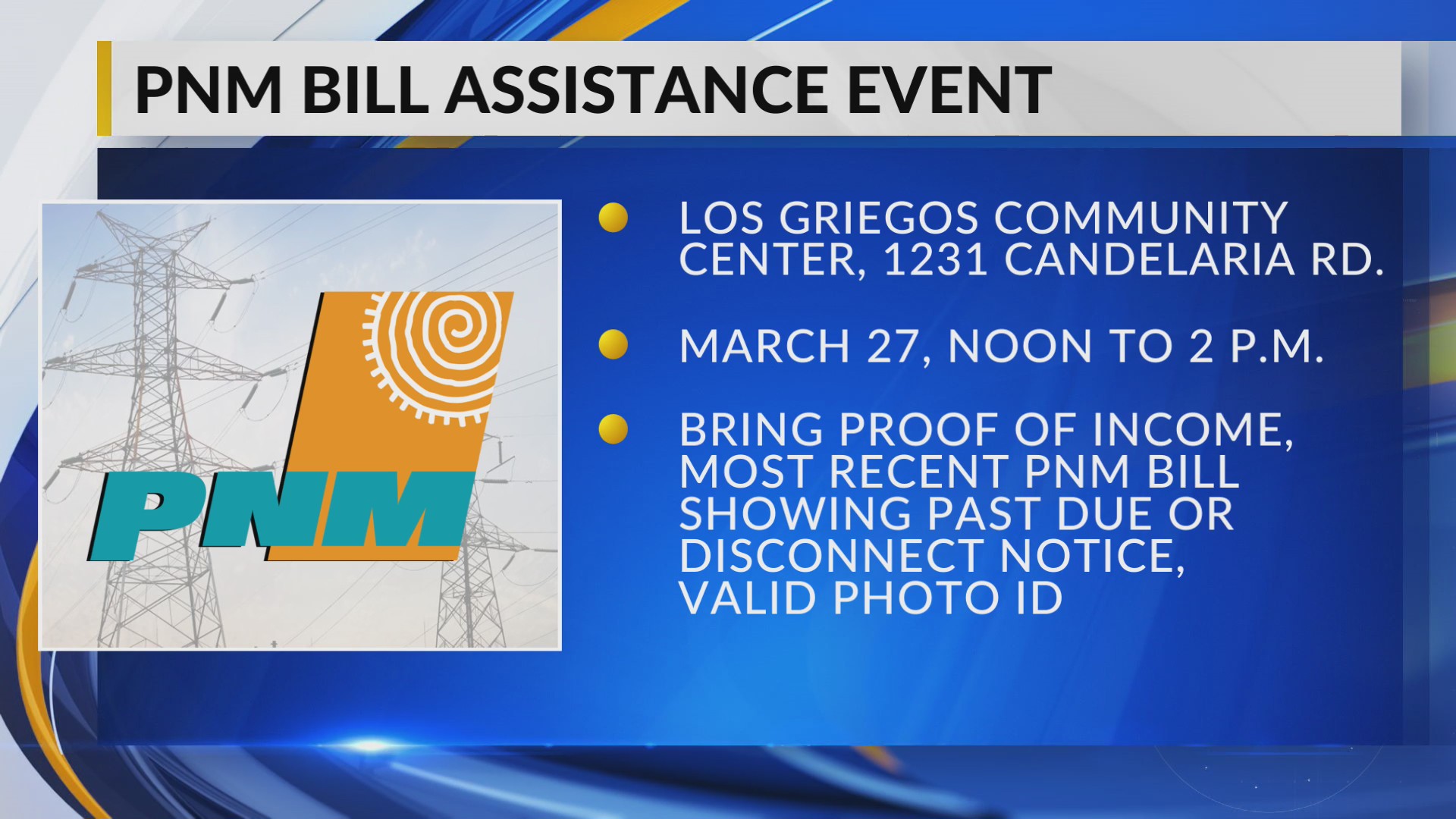 PNM hosting bill assistance event in Albuquerque