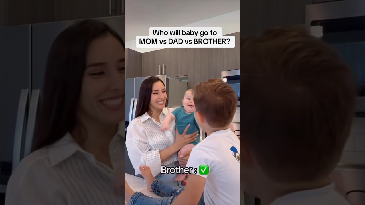 Who Will Baby Choose? Mom vs Dad vs Big Brother