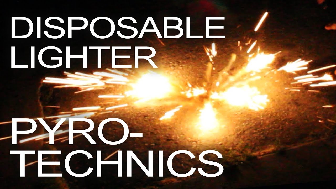 Turn Disposable Lighters into Pyrotechnic Devices