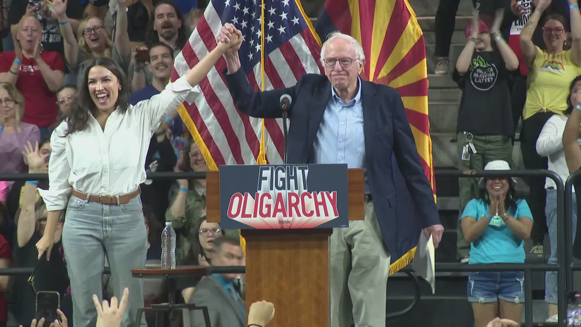 Bernie Sanders, AOC bring 'Fight Oligarchy' tour to the Valley