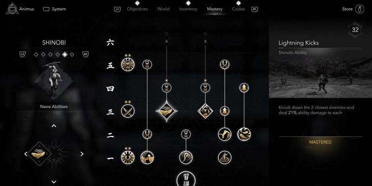 Assassin's Creed Shadows: All Naoe Skills & What They Do