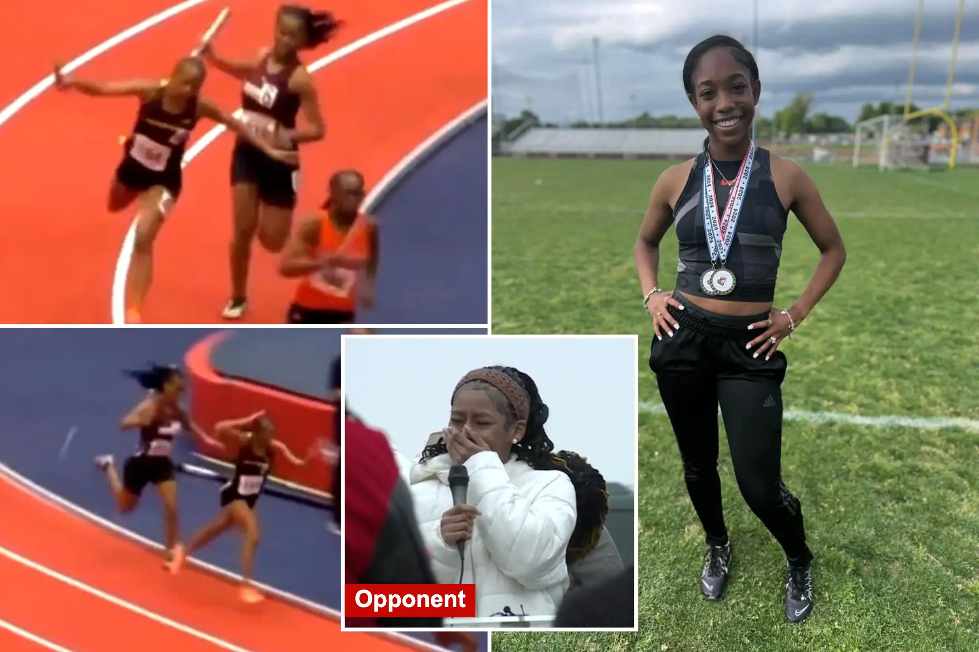 Virginia high school track star struck in head with baton cleared to ...