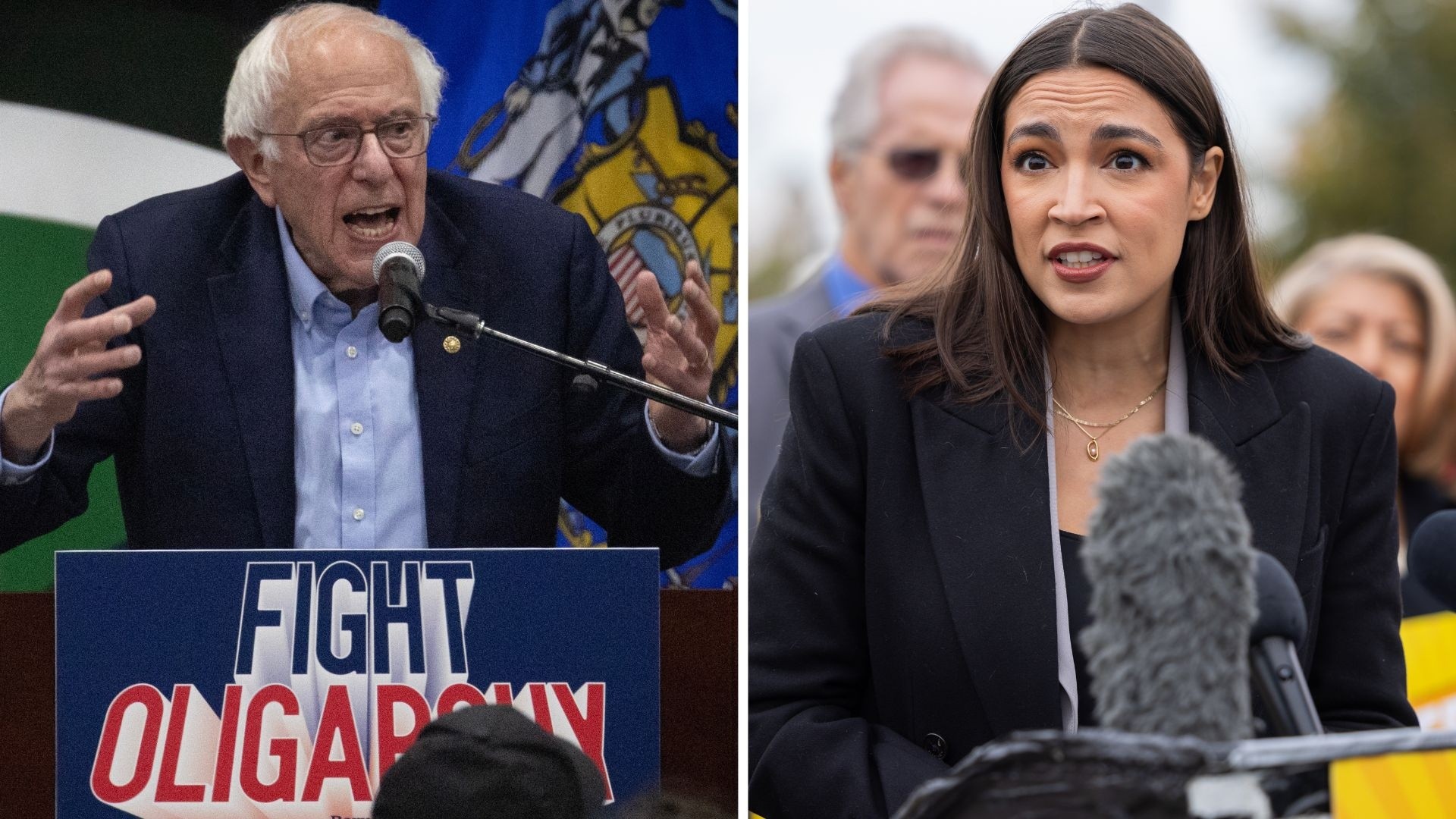 Sanders, AOC hold events rallying against Trump and Musk