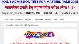 IIT JAM Toppers 2025: Check Out Top 10 Candidates Across Subjects; Full ...