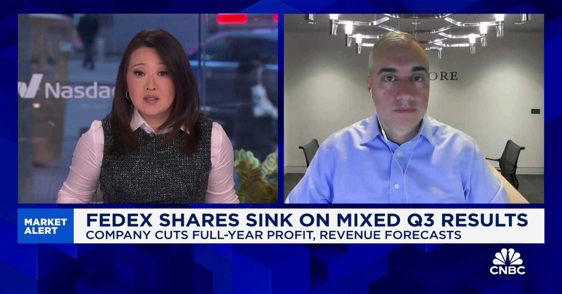 The vast majority of FedEx's guidance cut is a macro problem: Evercore ISI's Jonathan Chappell