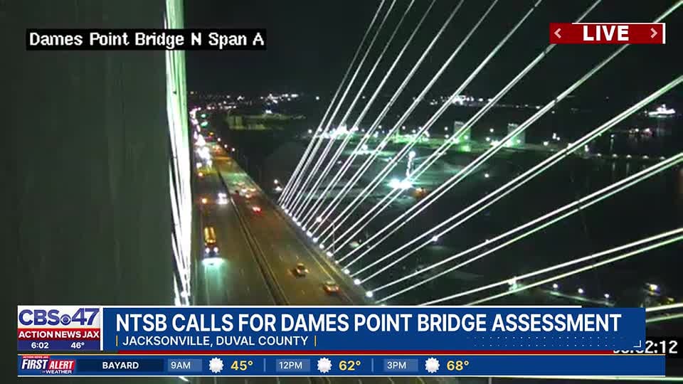 NTSB calls for Dames Point Bridge assessment following deadly Baltimore ...