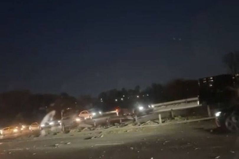 Man in his 60s dies after horror M60 lorry crash