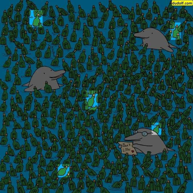 Picture Puzzle IQ Test: Are You Observant Enough? Spot 5 Empty Bottles ...