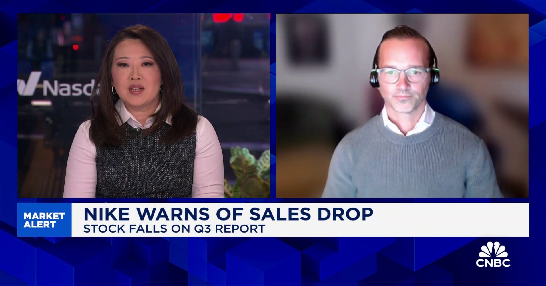 Nike stock falls on Q3 results, warns of sales drop