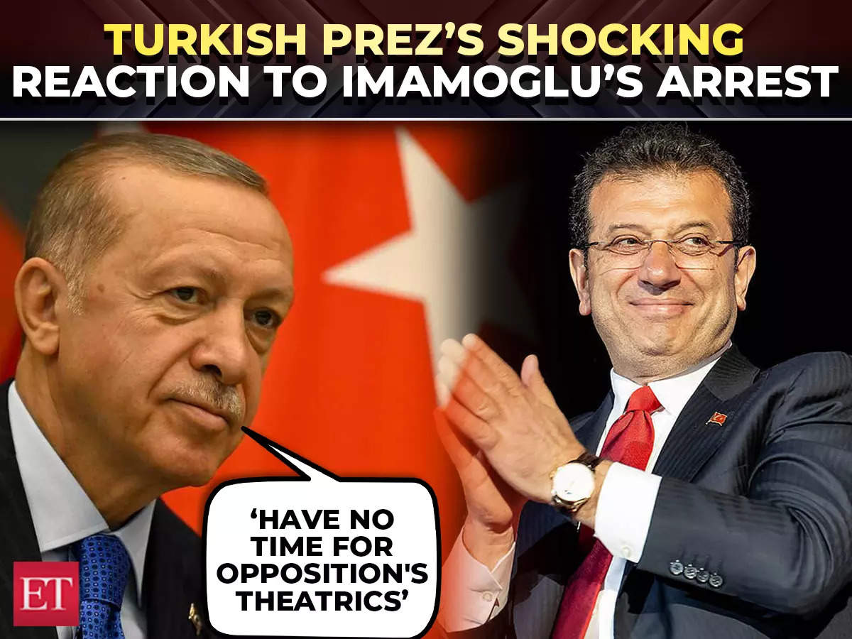 Turkish Prez Erdogan’s first reaction to Imamoglu's arrest, slams CHP ...